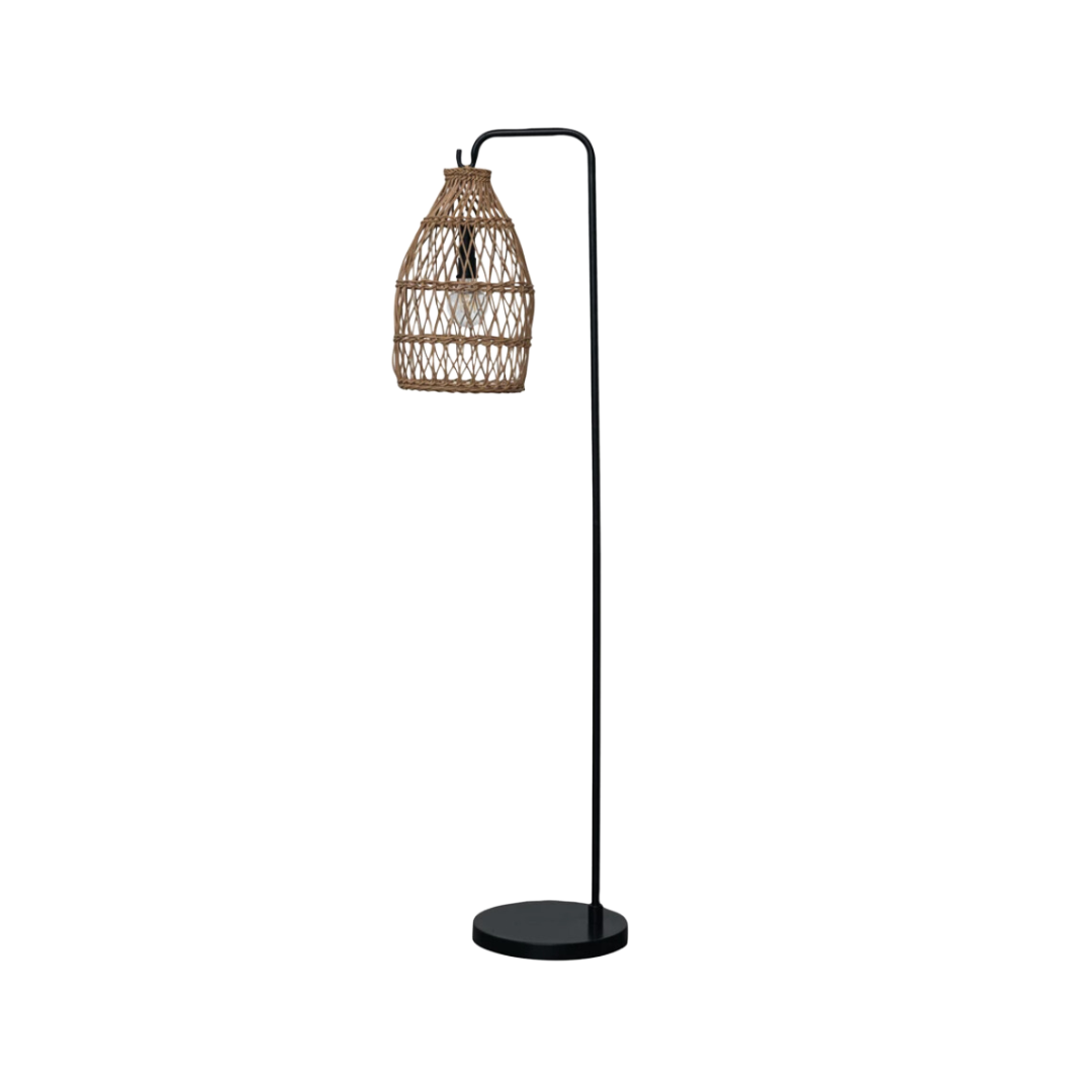 Creative Co Op - Metal Indoor/Outdoor LED Floor Lamp with Removable ...